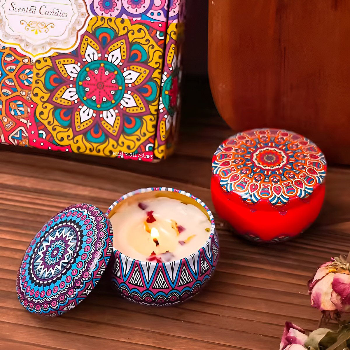 Vela Perfumada Lata Decorativa Decoração Presentes - Universo Drop